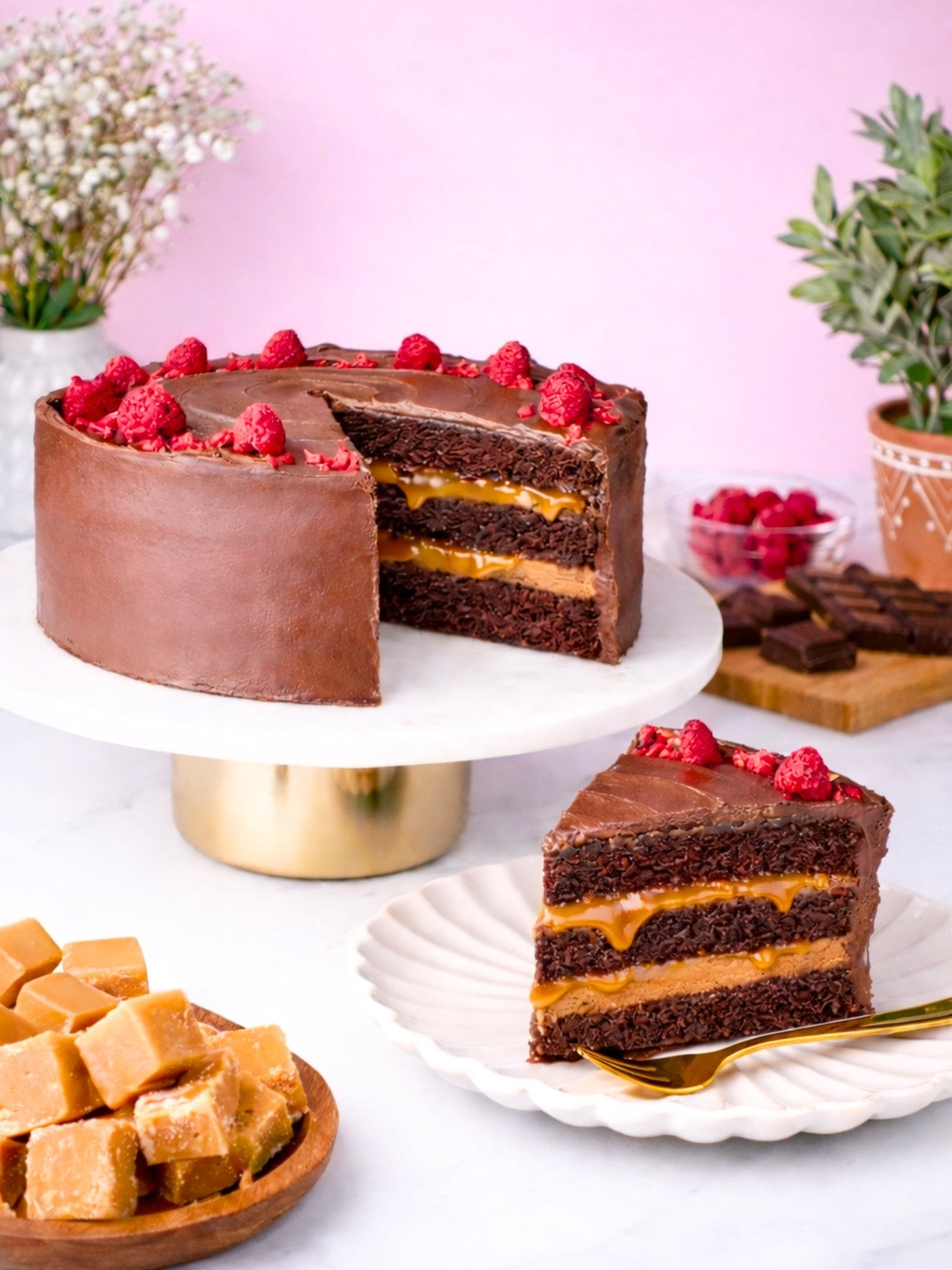 Chocolate Fudge Cake (Ve) | Next Day Delivery | Patisserie Valerie